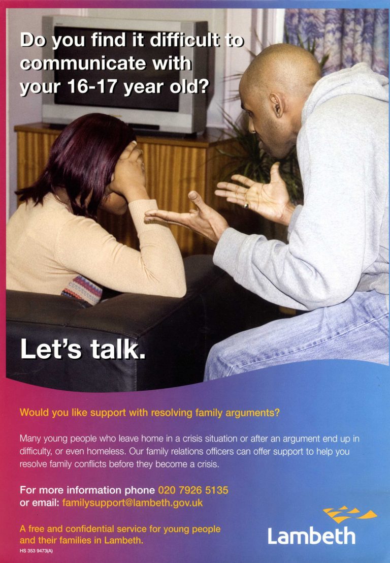 Lambeth Council Let’s Talk Campaign Poster Photography | Susannah ...